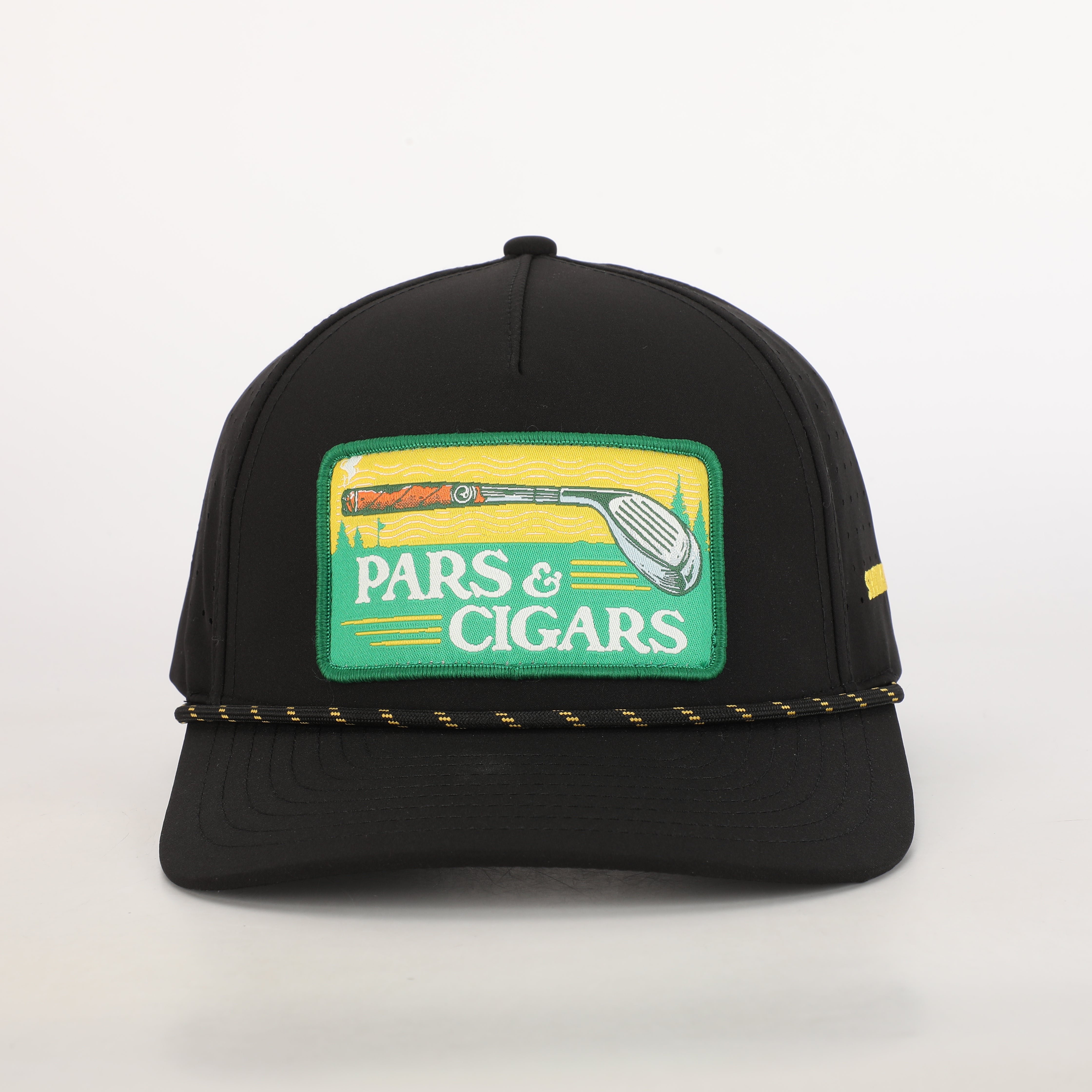 Pars & Cigars Rope Patch Golf Hat – KC Custom Golf Supply